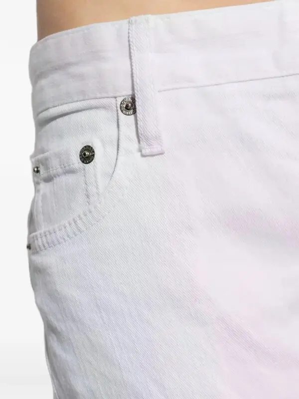Dsquared2 Buttoned Belt-loop Jeans - White