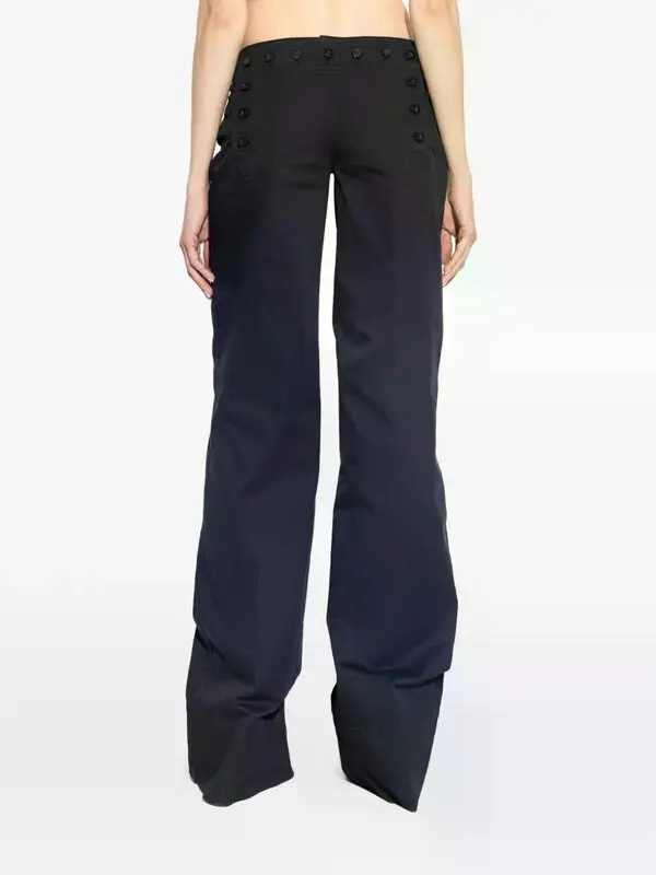 Dsquared2 Buttoned Drawstring Wide Leg Trousers