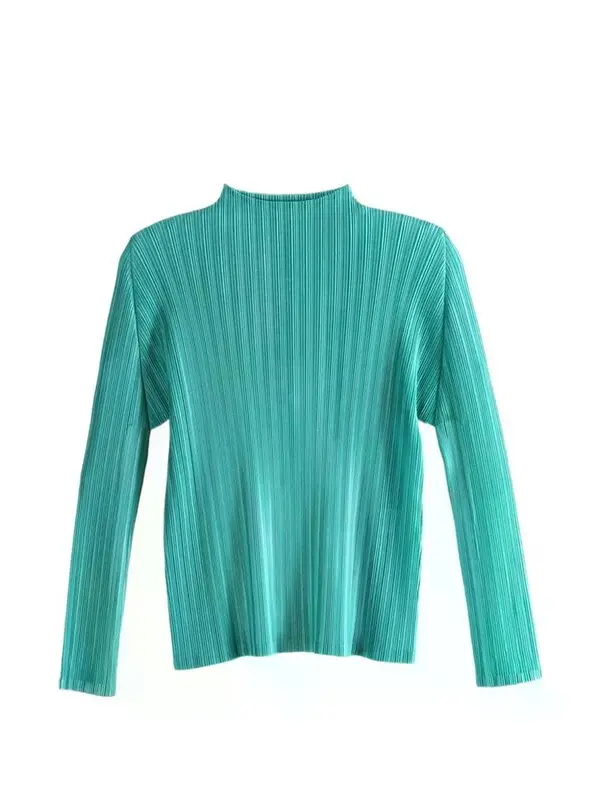 Issey Miyake Pleated Top - Green