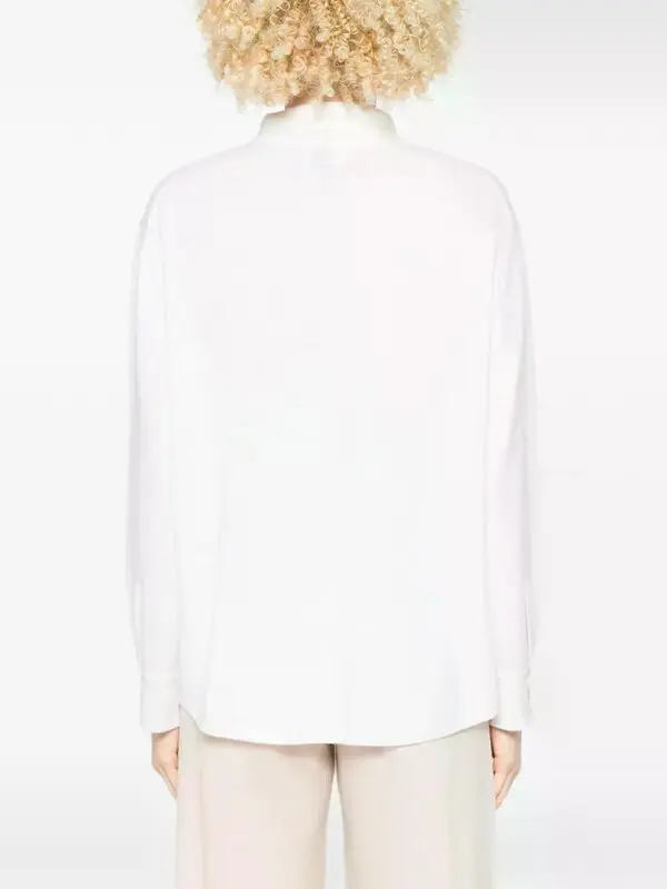 ALLUDE Buttoned Cardigan - White