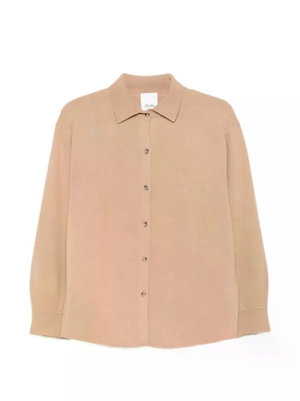 ALLUDE Buttoned Cardigan - Neutrals