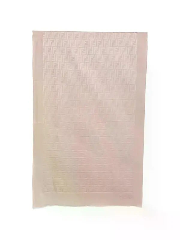 Fendi Logo Rectangular Scarf - Neutrals