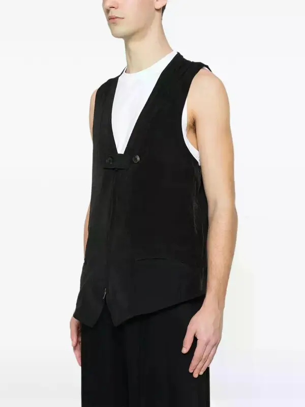 Y3 Button Zip Vest