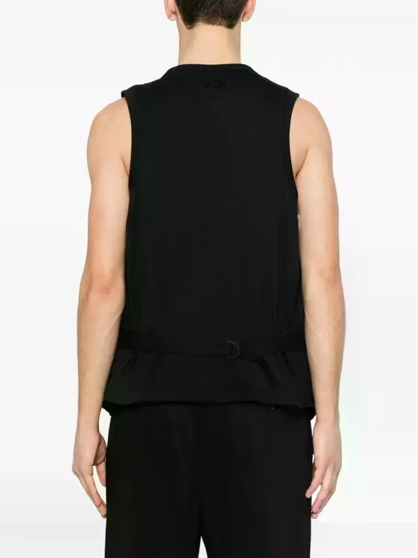 Y3 Button Zip Vest