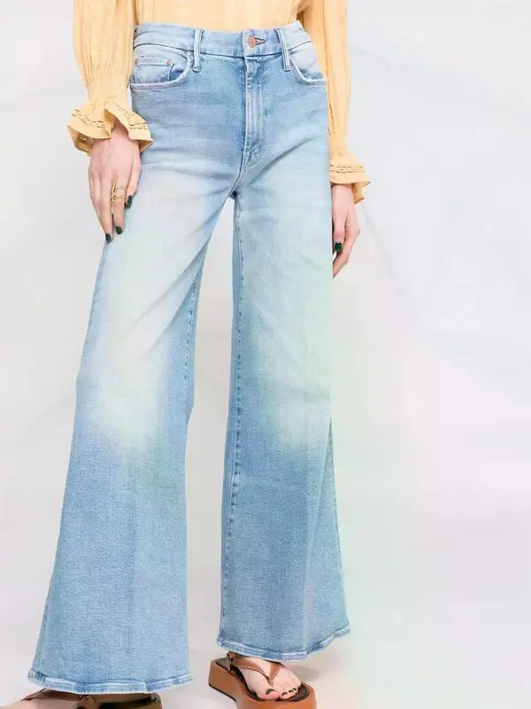 MOTHER Roller Wide-leg Jeans - Blue