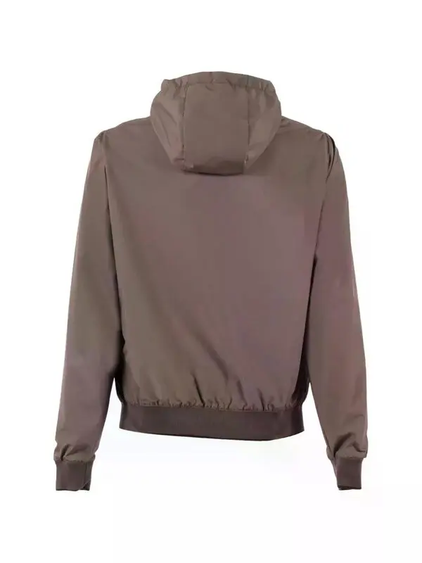 MOORER Hooded Zip-up Jacket