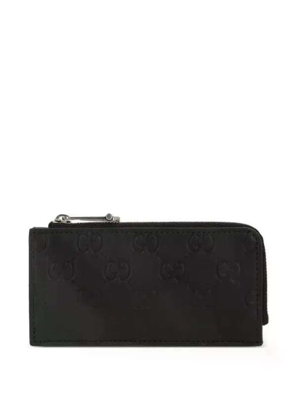 Gucci Logo-pattern Ziped Wallet - Black
