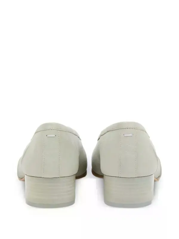 MAISON MARGIELA Nappa Leather Tabi Split-toe Heeled Ballerinas - Grey