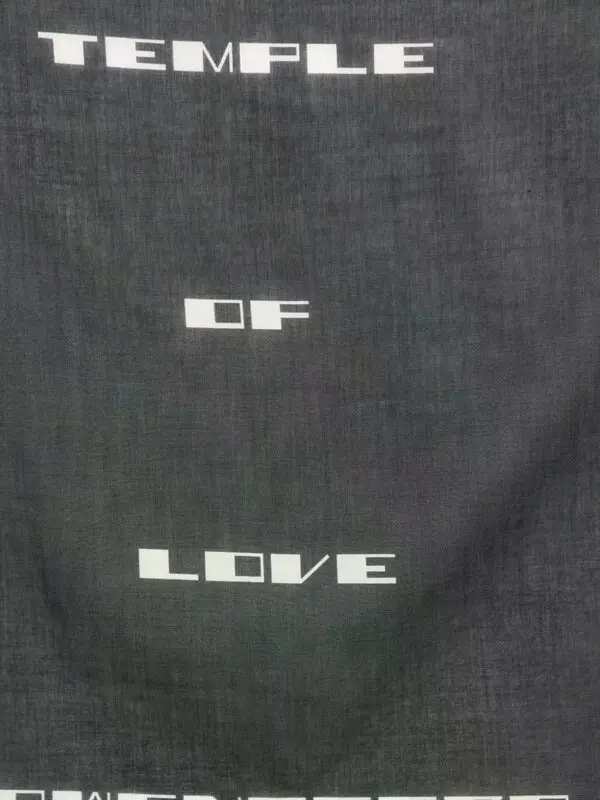 Rick Owens Graphic-print Scarf - Black