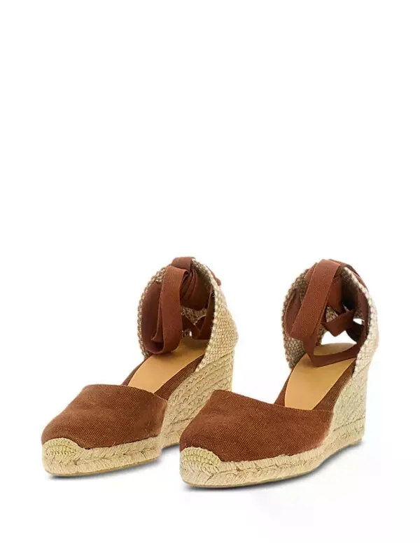 CastaÑer Lace-up Wedge Espadrilles - Brown