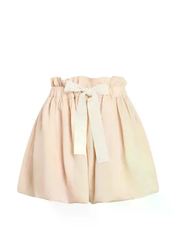 PATOU Ruffled Mini Skirt - Neutrals