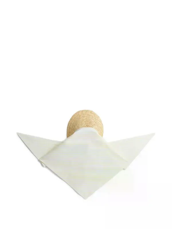 PATOU Striped Scarf Cap - Neutrals