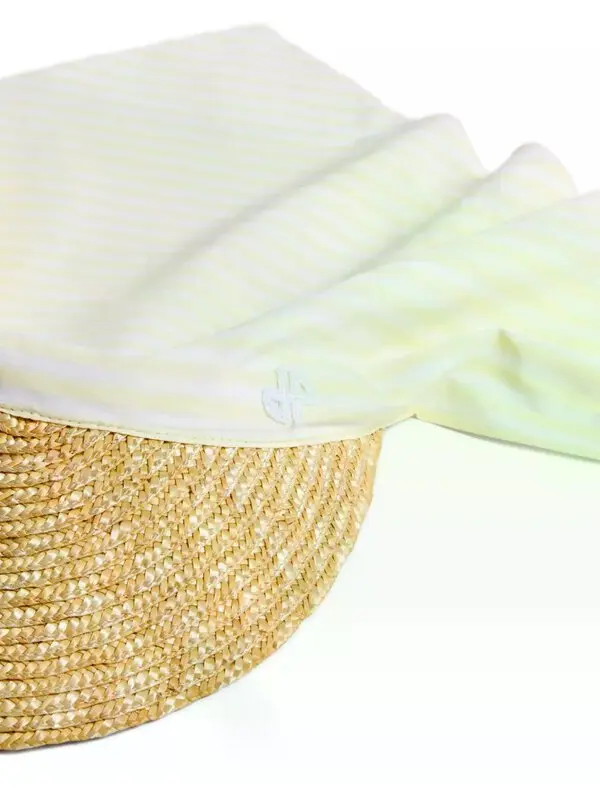 PATOU Striped Scarf Cap - Neutrals