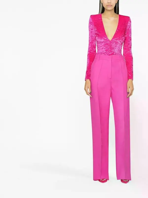 Valentino Garavani High-waisted Virgin Wool-blend Trousers
