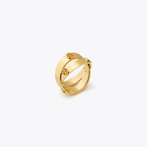 Tory Burch Icon Double Ring - Tory Gold