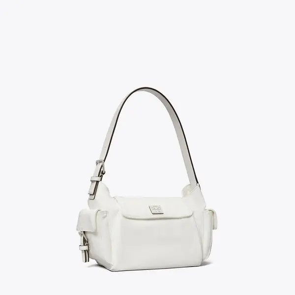 Tory Burch Virginia Pocket Shoulder Bag - White