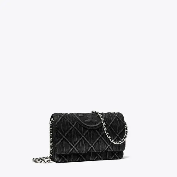 Tory Burch Fleming Denim Chain Crossbody