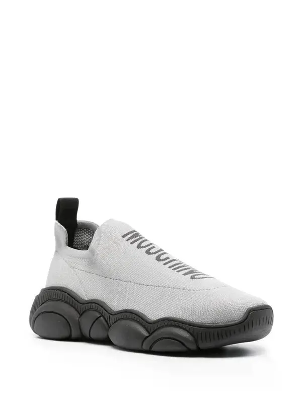 Moschino Logo-intarsia Slip-on Sneakers