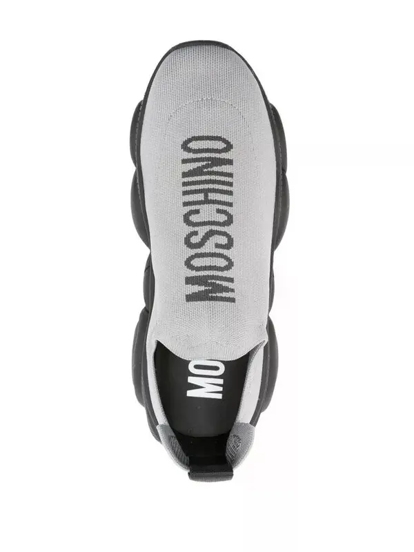 Moschino Logo-intarsia Slip-on Sneakers