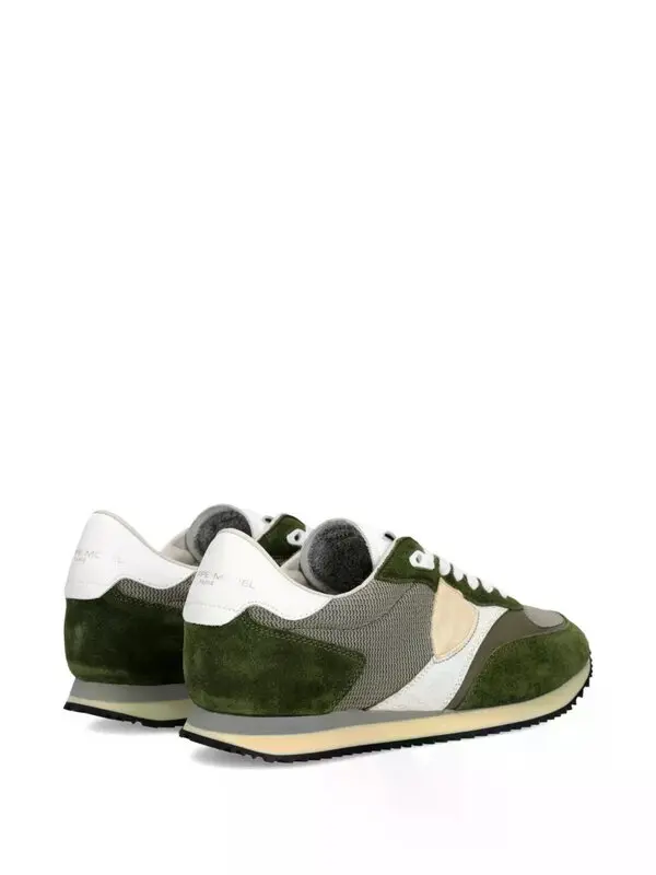 Philippe Model Suede Panelled Trainers - Green