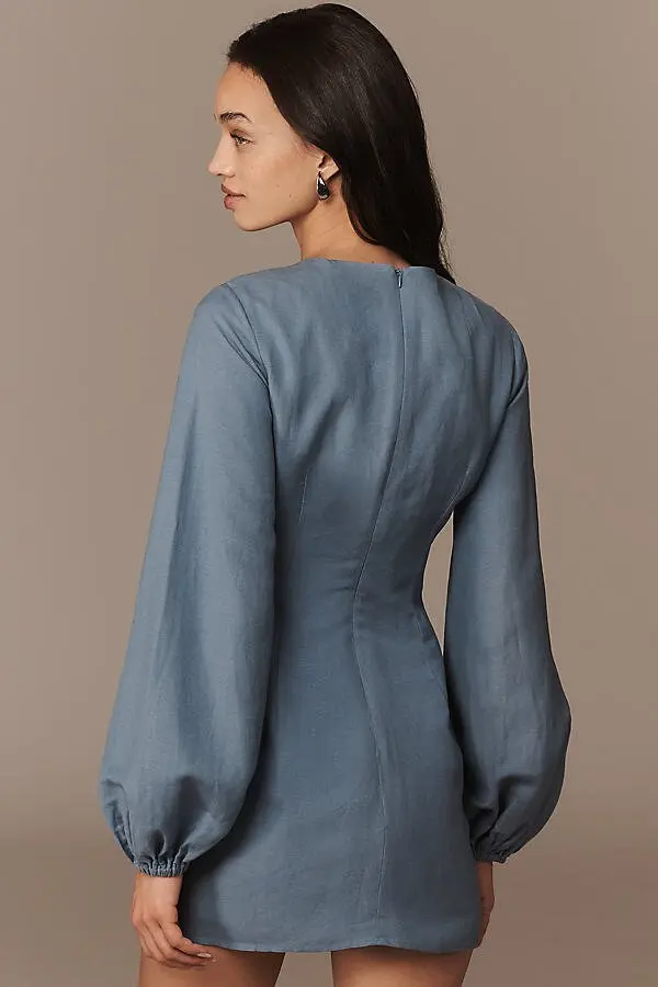THE WOLF GANG Mirabelle Long-sleeve Mini Dress