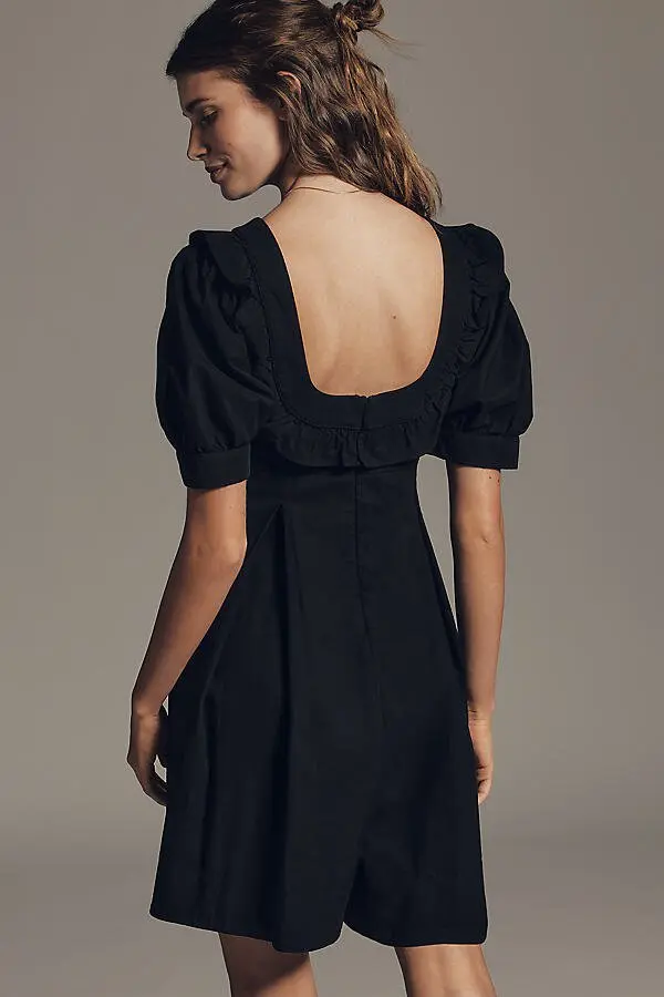 Maeve Puff-sleeve Babydoll Romper