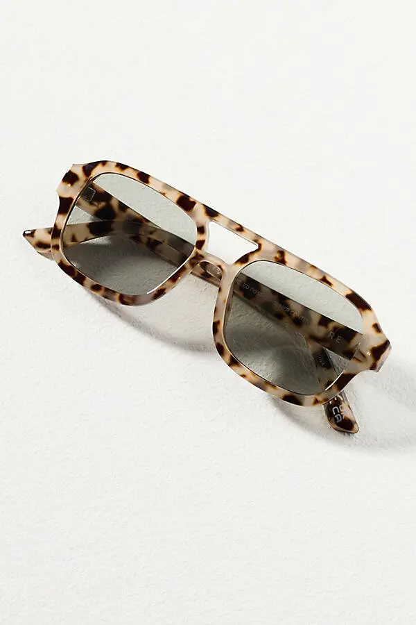 AIRE Aquarius Translucent Aviator Sunglasses - Cookie Tortoise