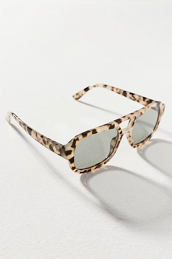 AIRE Aquarius Translucent Aviator Sunglasses - Cookie Tortoise