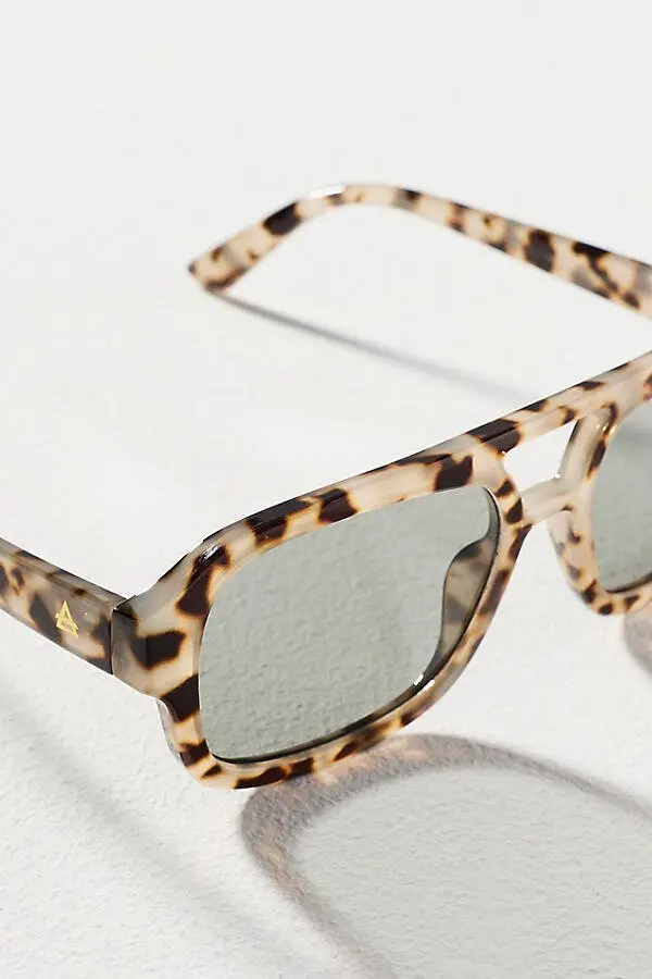 AIRE Aquarius Translucent Aviator Sunglasses - Cookie Tortoise