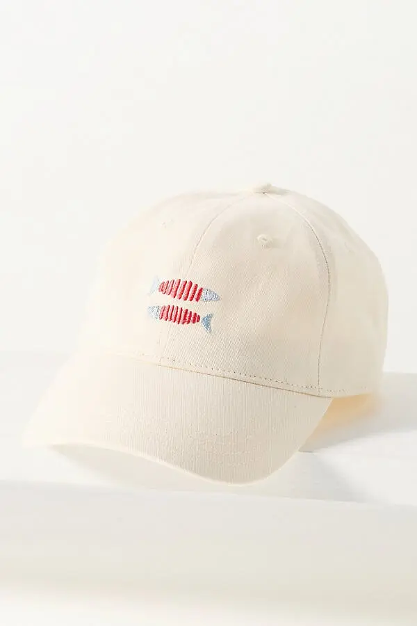 FRASIER STERLING Nautical Icon Baseball Cap - Fish / Tan