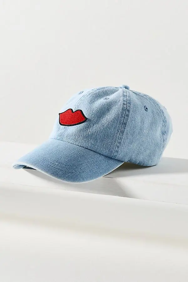 Clare V. Lips Baseball Cap - Denim