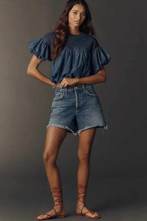 AGOLDE Nye Denim Shorts - Bounty