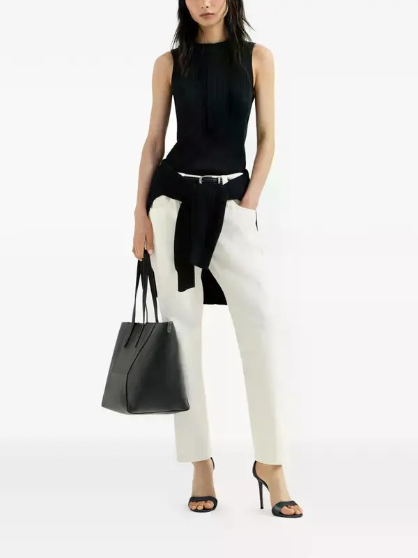 Brunello Cucinelli Dyed Denim Five-pocket Straight Trousers With Bartack