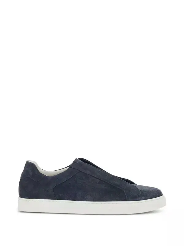 DOUCAL'S Leather Sneakers - Blue
