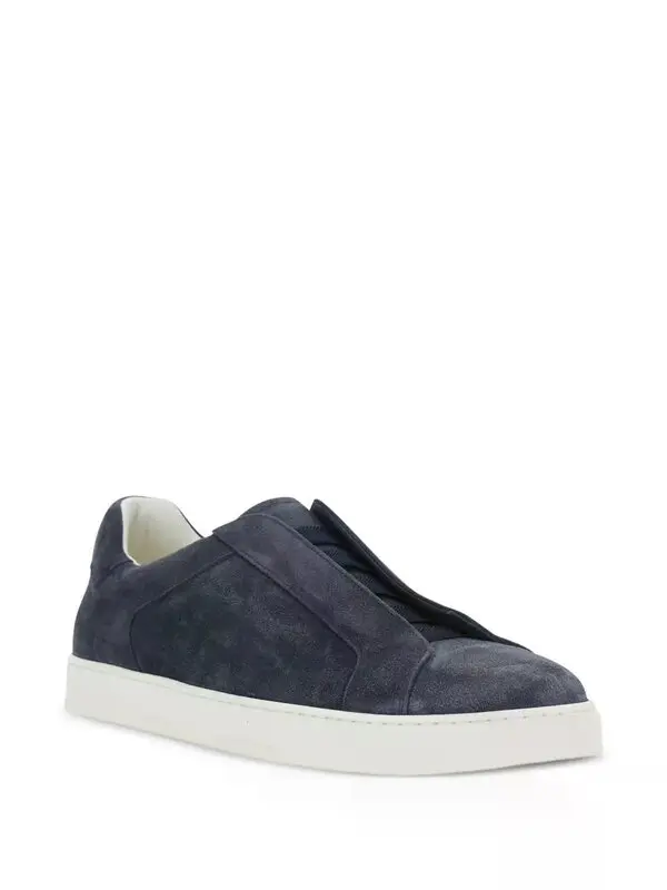 DOUCAL'S Leather Sneakers - Blue