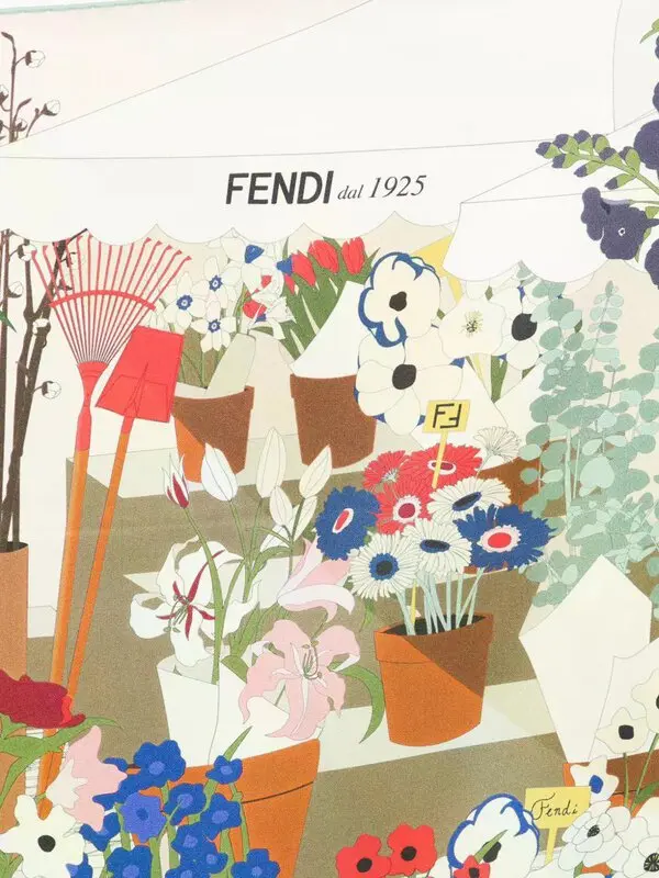 Fendi Floral-print Scarf