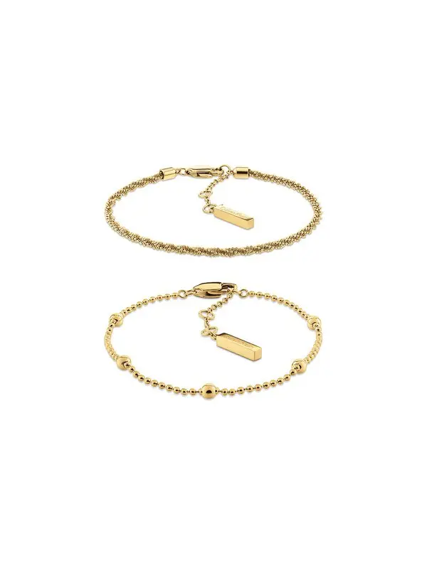 Calvin Klein Layered Bracelet Set - Gold