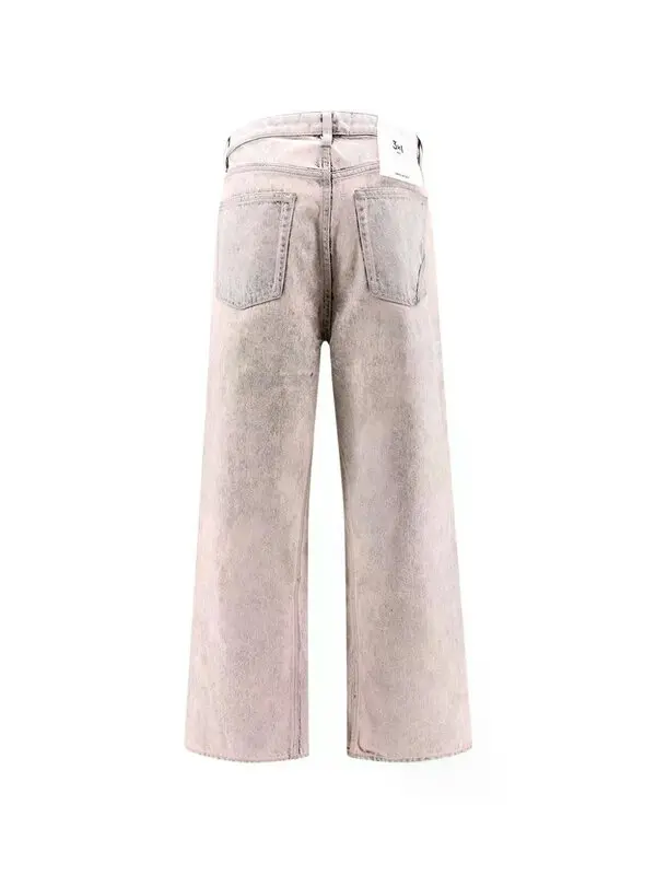 3x1 Bleached Straight Leg Jeans