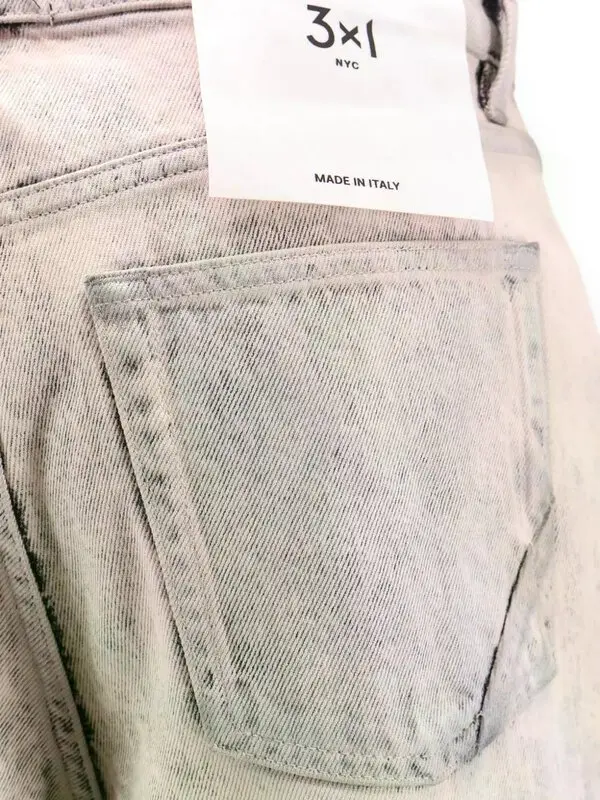 3x1 Bleached Straight Leg Jeans