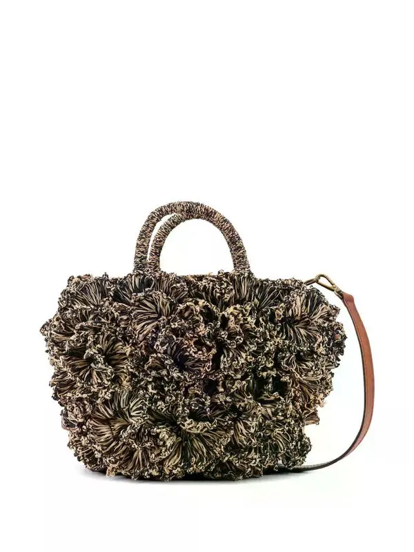 IBELIV Raffia Tote - Black
