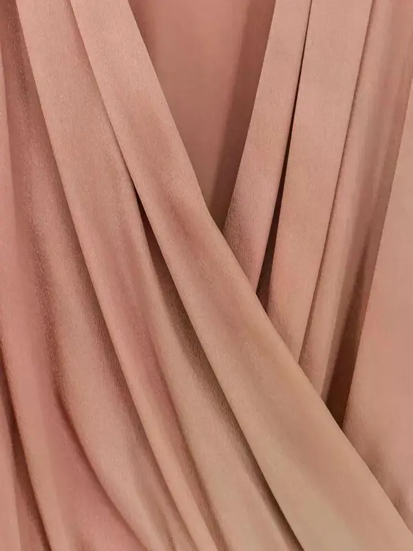 SEMICOUTURE V-neck Long-sleeve Blouse - Pink