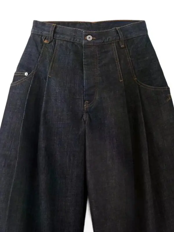 Jacquemus Souro De-nîmes Pleated Jeans - Blue