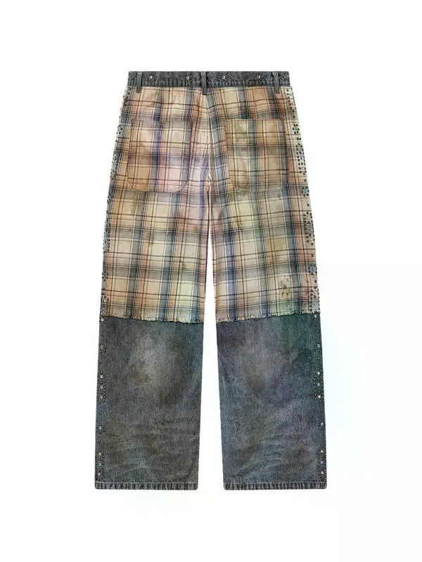VALE FOREVER Plaid Armor Trousers