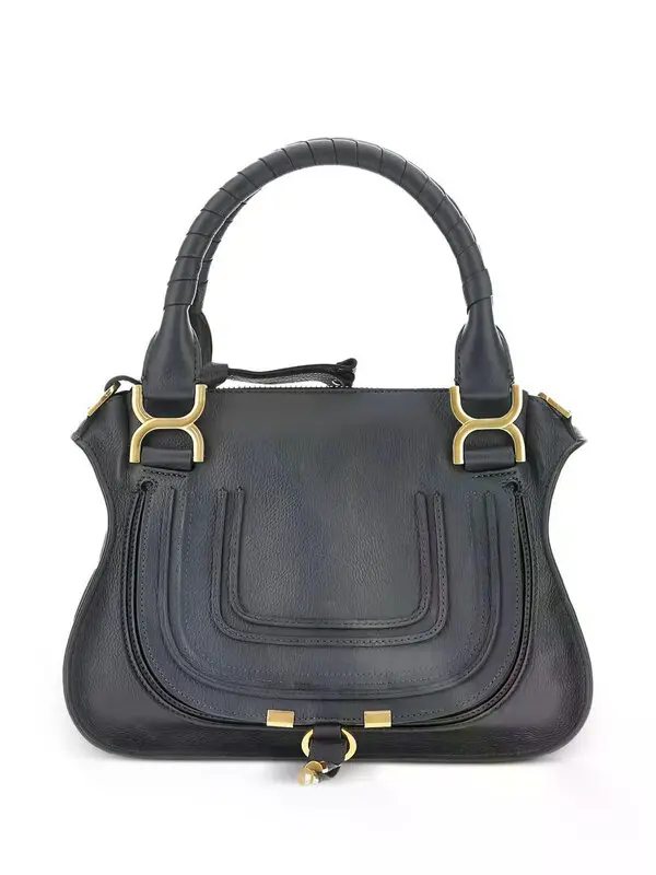 Chloé Marcie Leather Tote Bag - Blue