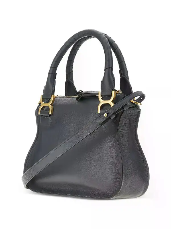 Chloé Marcie Leather Tote Bag - Blue