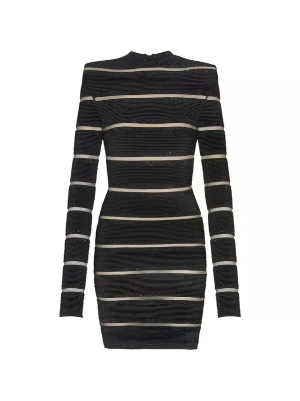 Balmain Striped Bodycon Dress