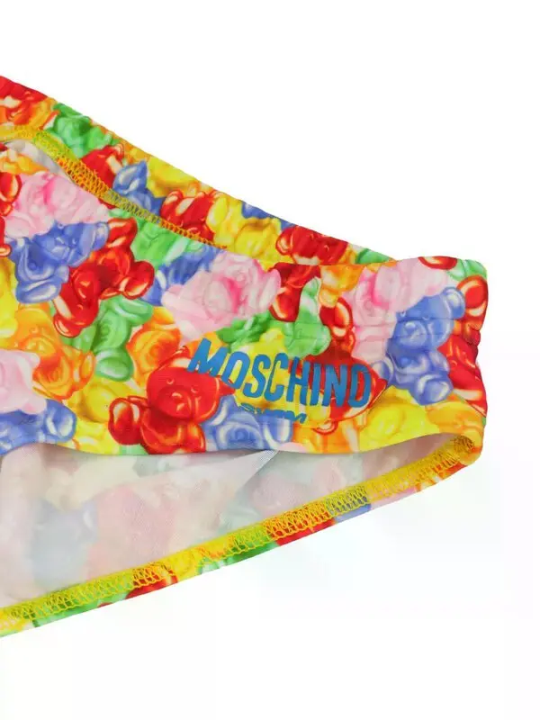 Moschino Bear-print Swim Trunks