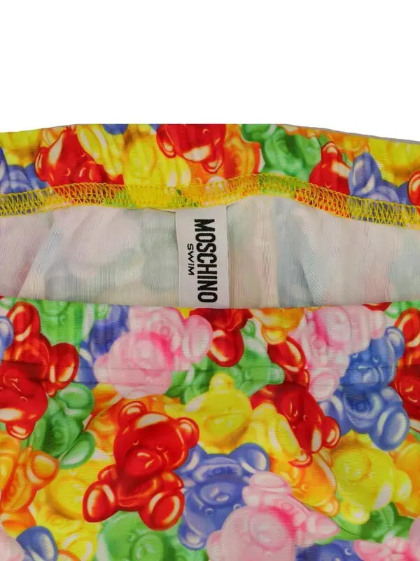 Moschino Bear-print Swim Trunks