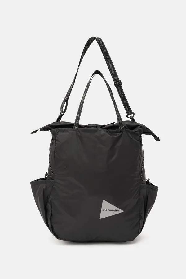 AND WANDER Sil Hand Bag - Black