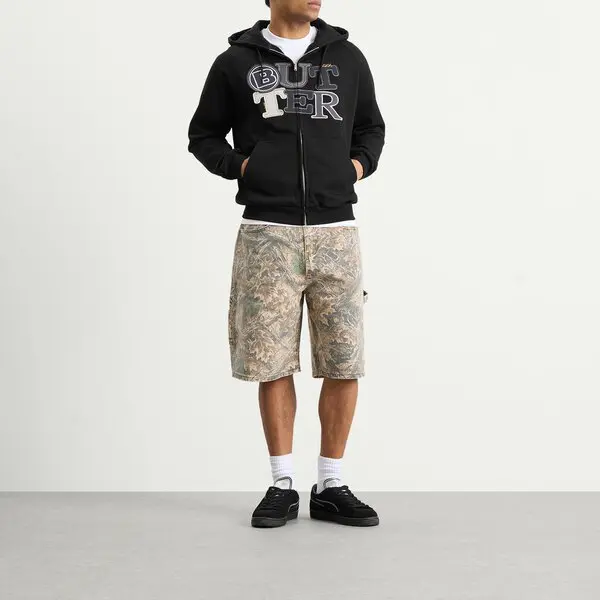 BUTTER GOODS Patchwork Zip Hoodie